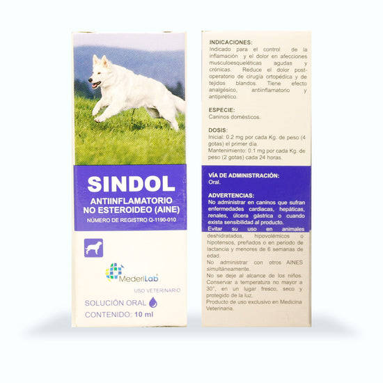 Antiinflamatorio Y Analgésico Sindol Solución Oral – TayPets